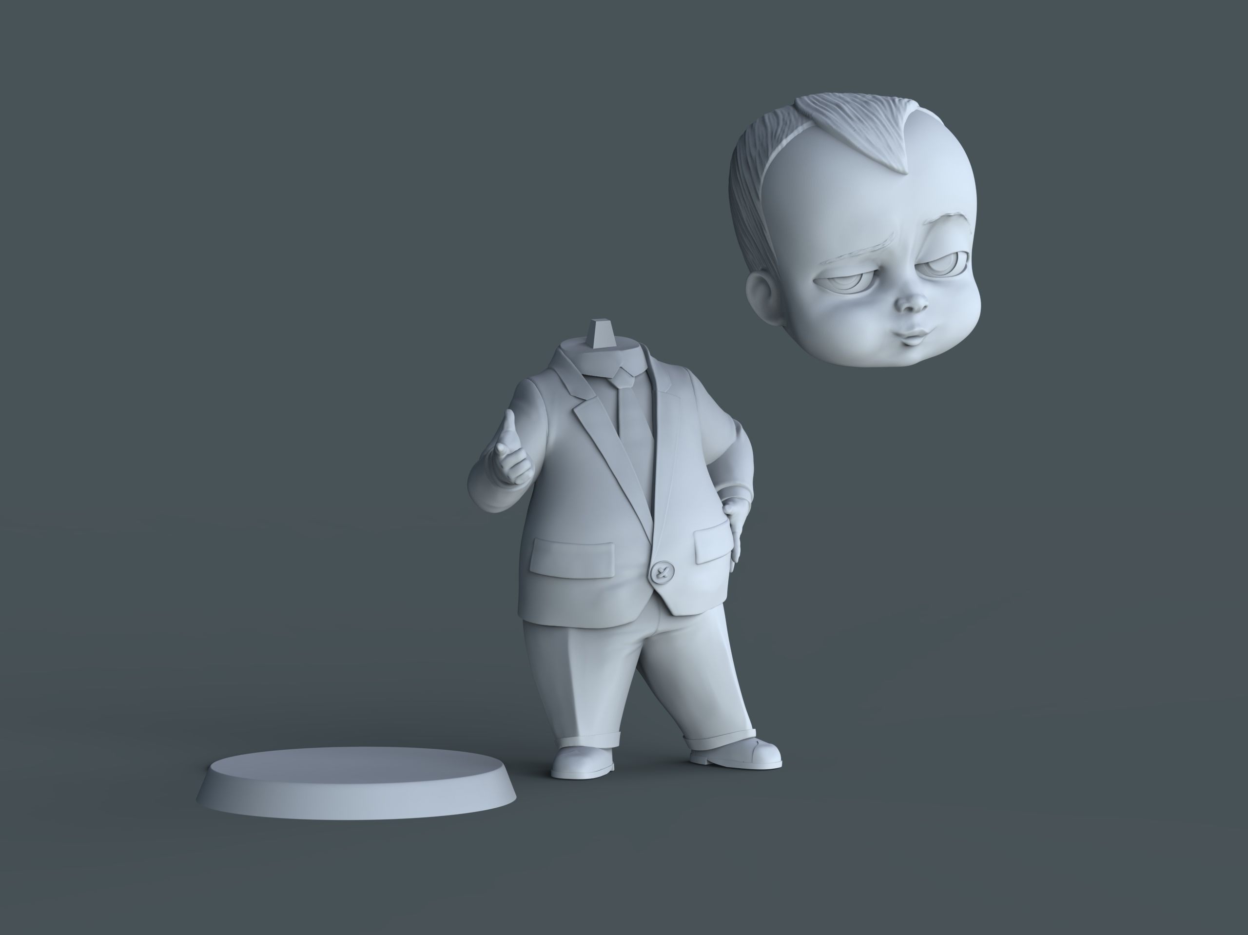Boss Baby 3D print model 2 3D model 3D printable | CGTrader