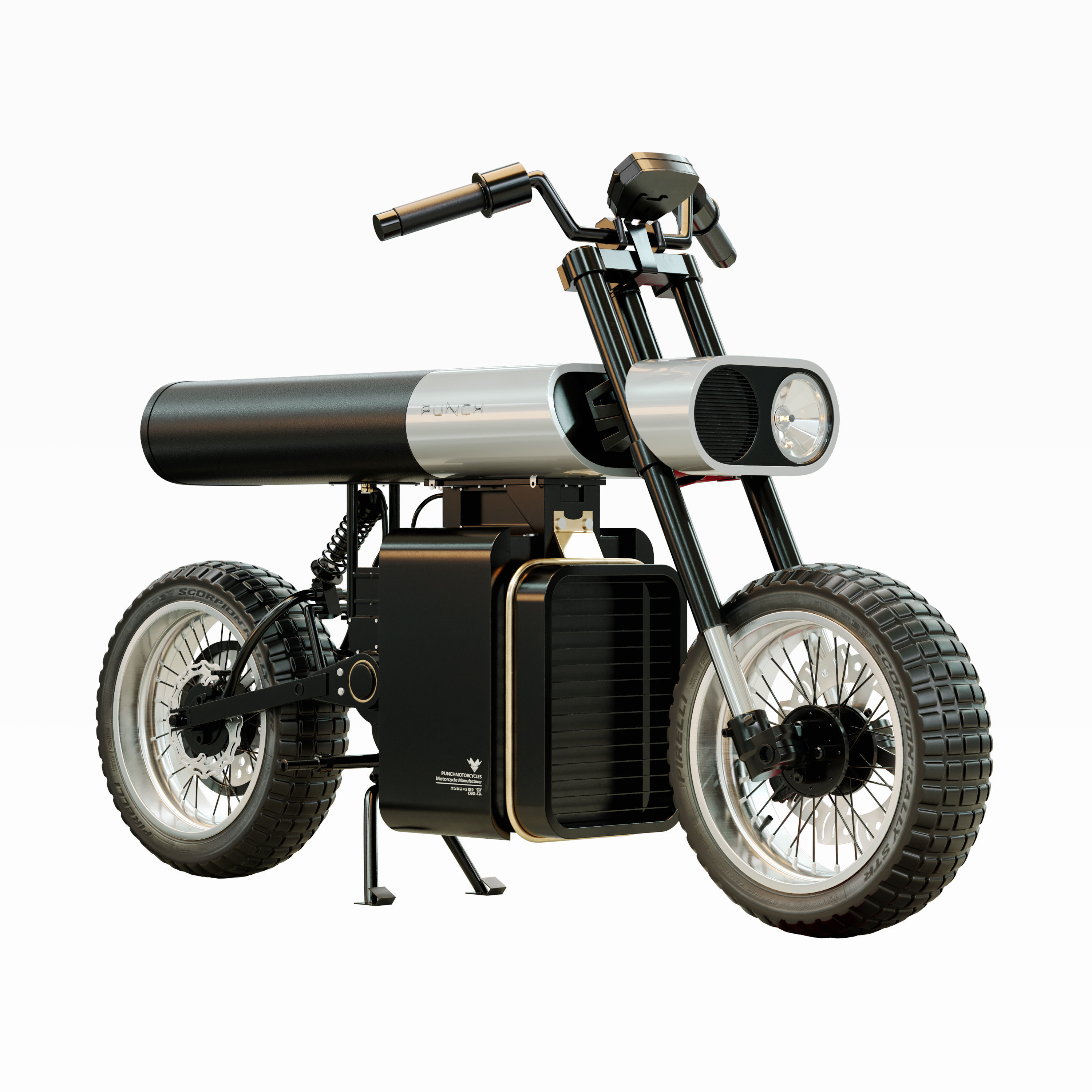 Punch Electric Motorcycle 3D Model 3D model | CGTrader