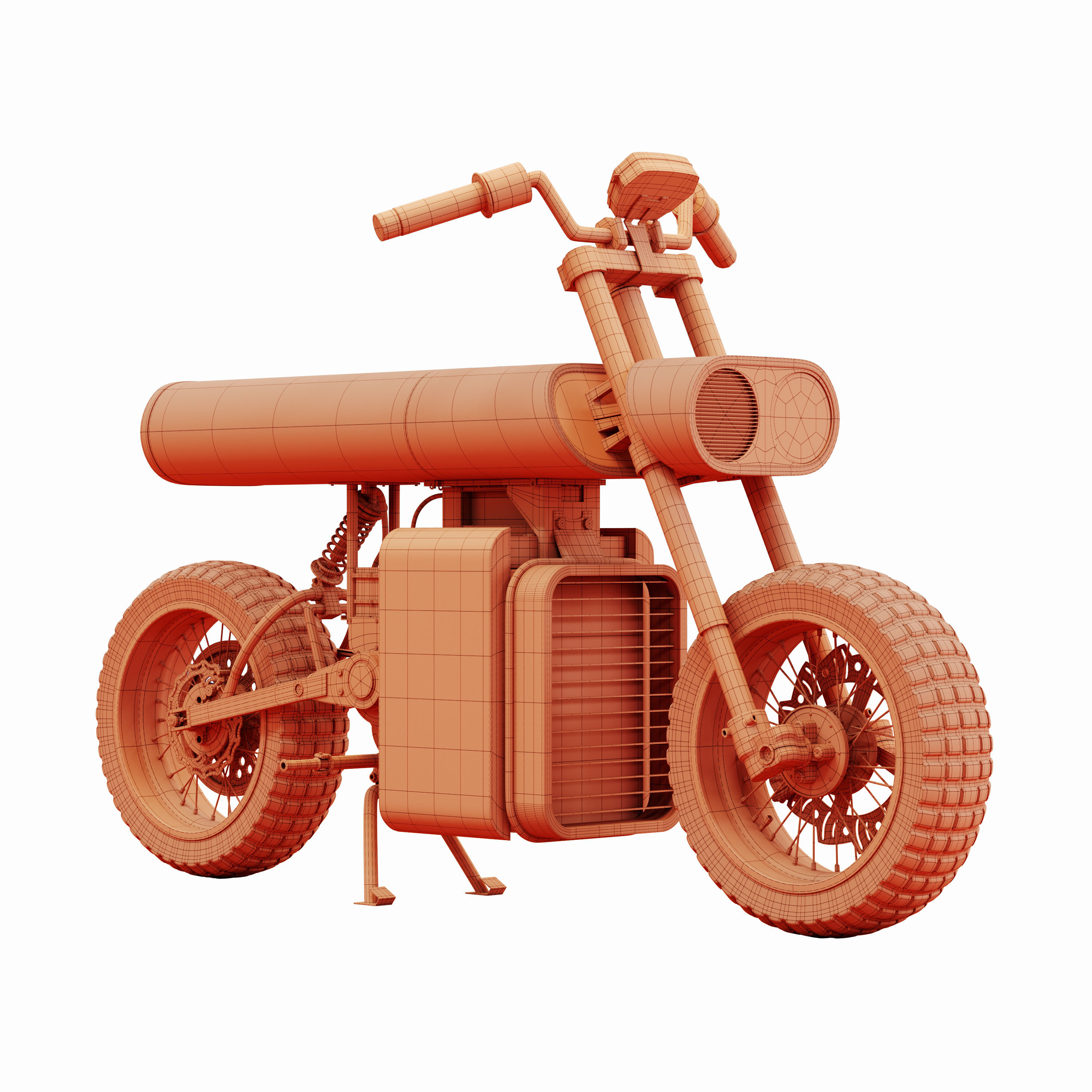 Punch Electric Motorcycle 3D Model 3D model | CGTrader