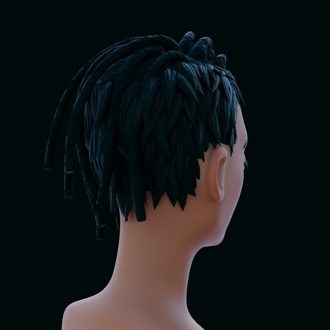 3D model Rasta girl head VR / AR / low-poly | CGTrader