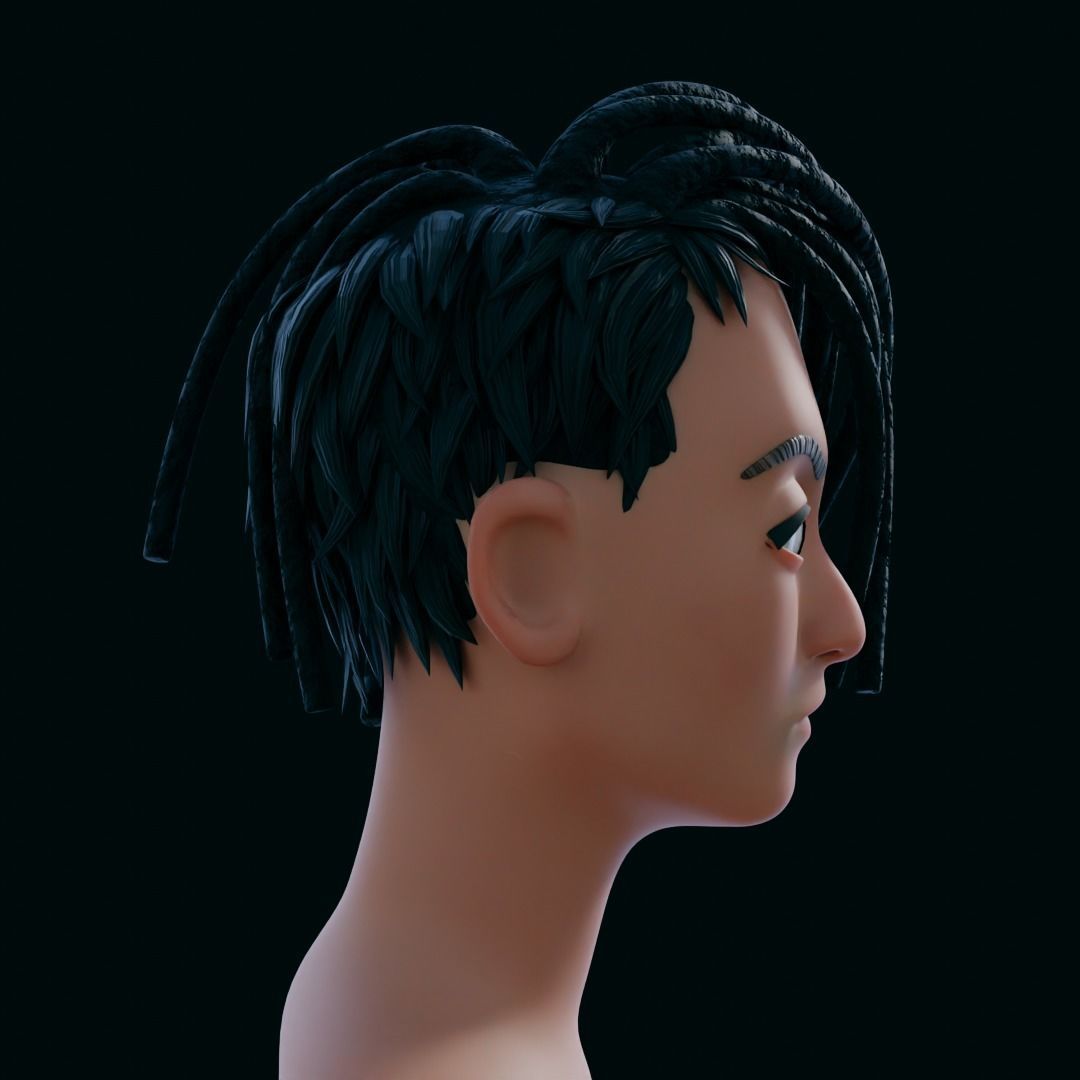 3D model Rasta girl head VR / AR / low-poly | CGTrader
