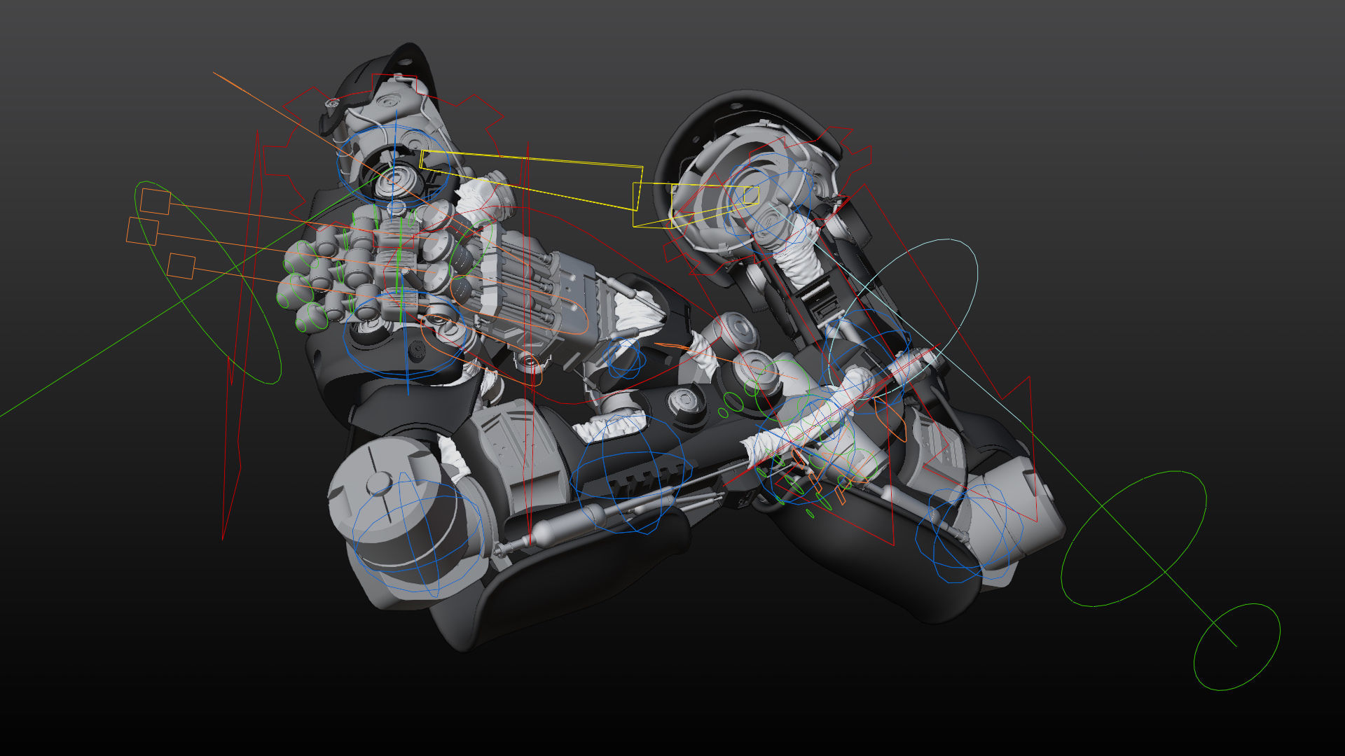 FPS Hand mechanical 06 3D model animated rigged | CGTrader