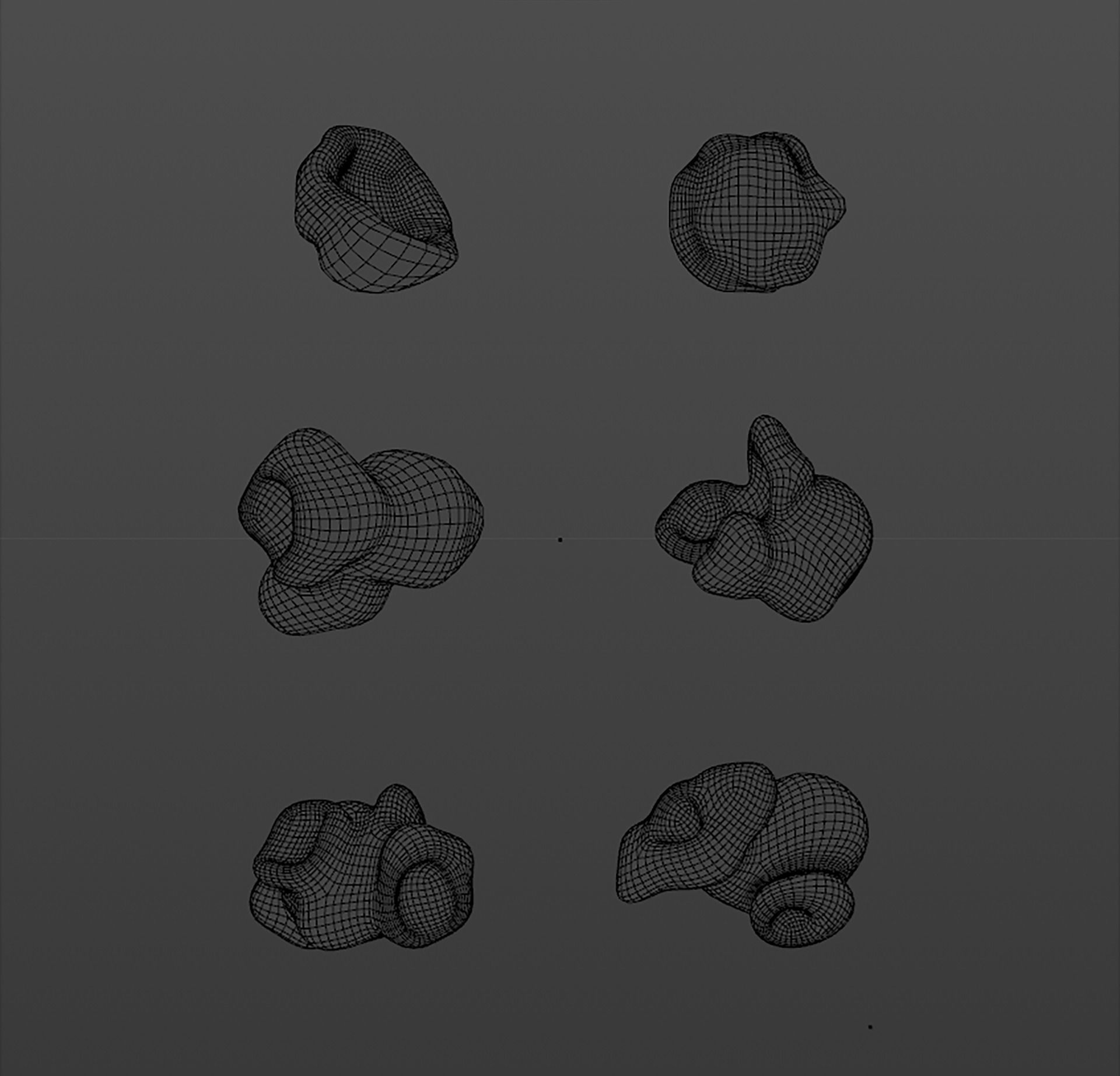 Popcorn kernels 3D model | CGTrader