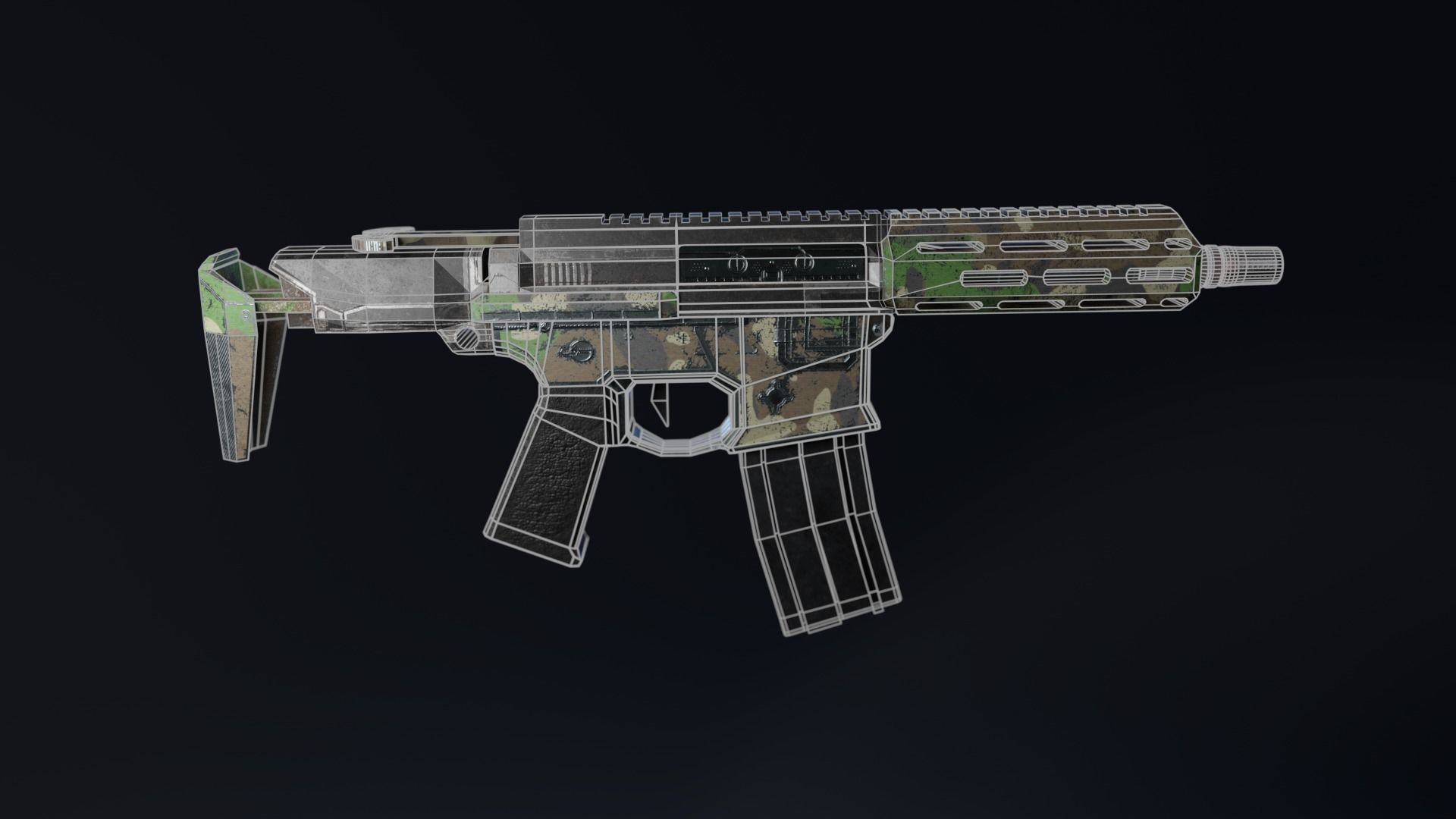 3D model Small Rifle For Game- AR-VR VR / AR / low-poly | CGTrader