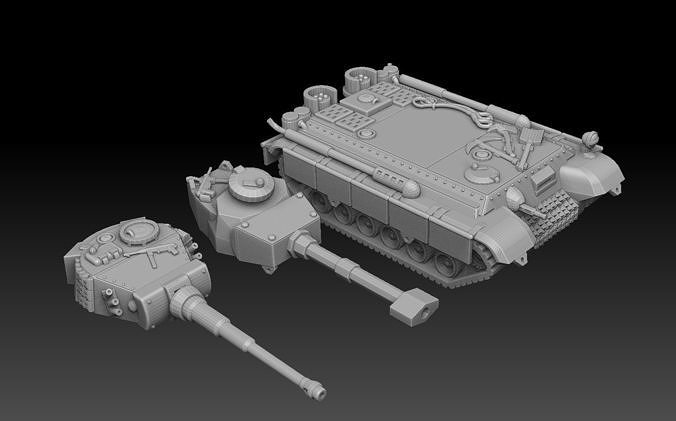 Tank With 2 Turret Variations 3D model 3D printable | CGTrader