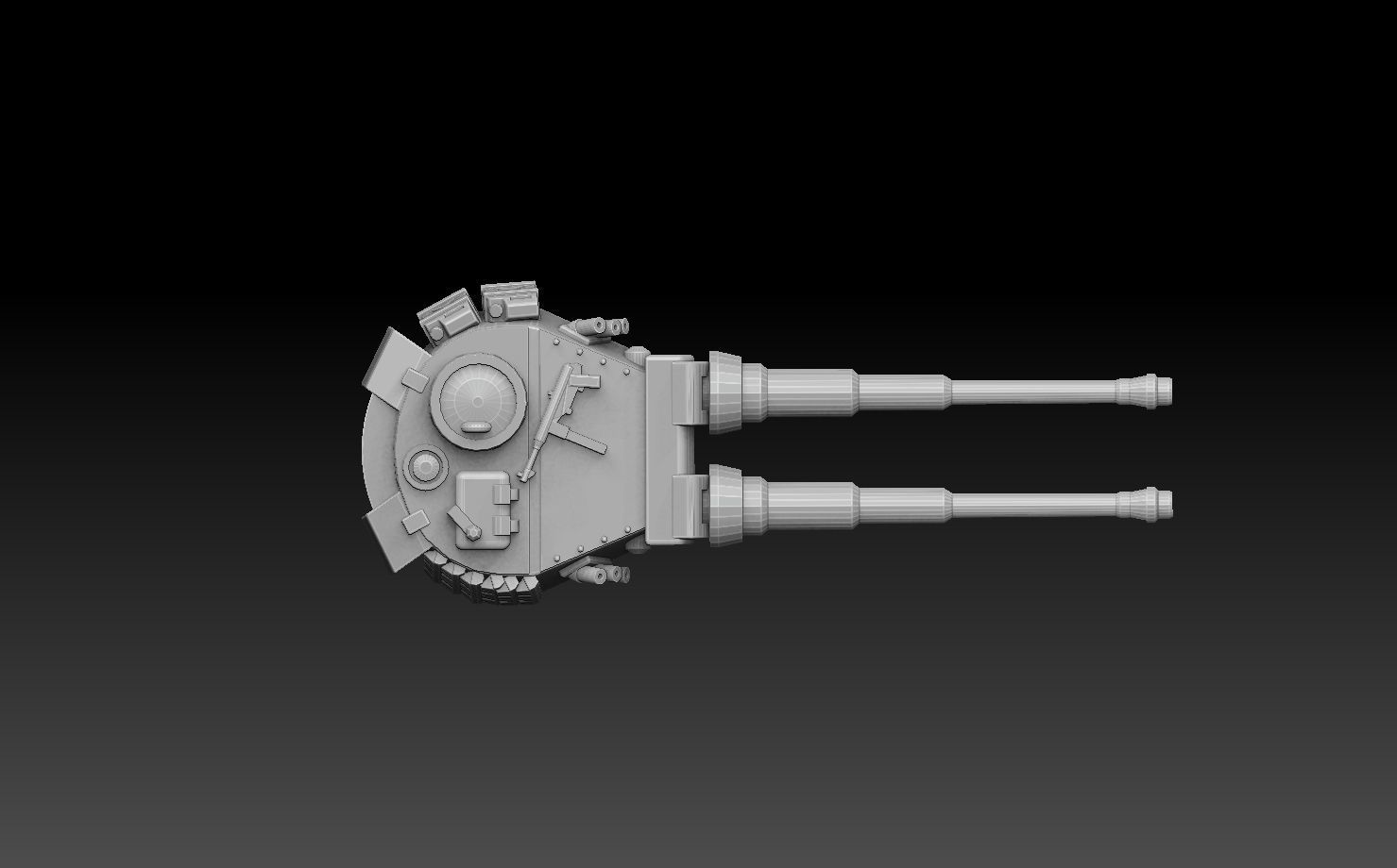 Double Barrelled Tiger Tank Turrets 3D model 3D printable | CGTrader