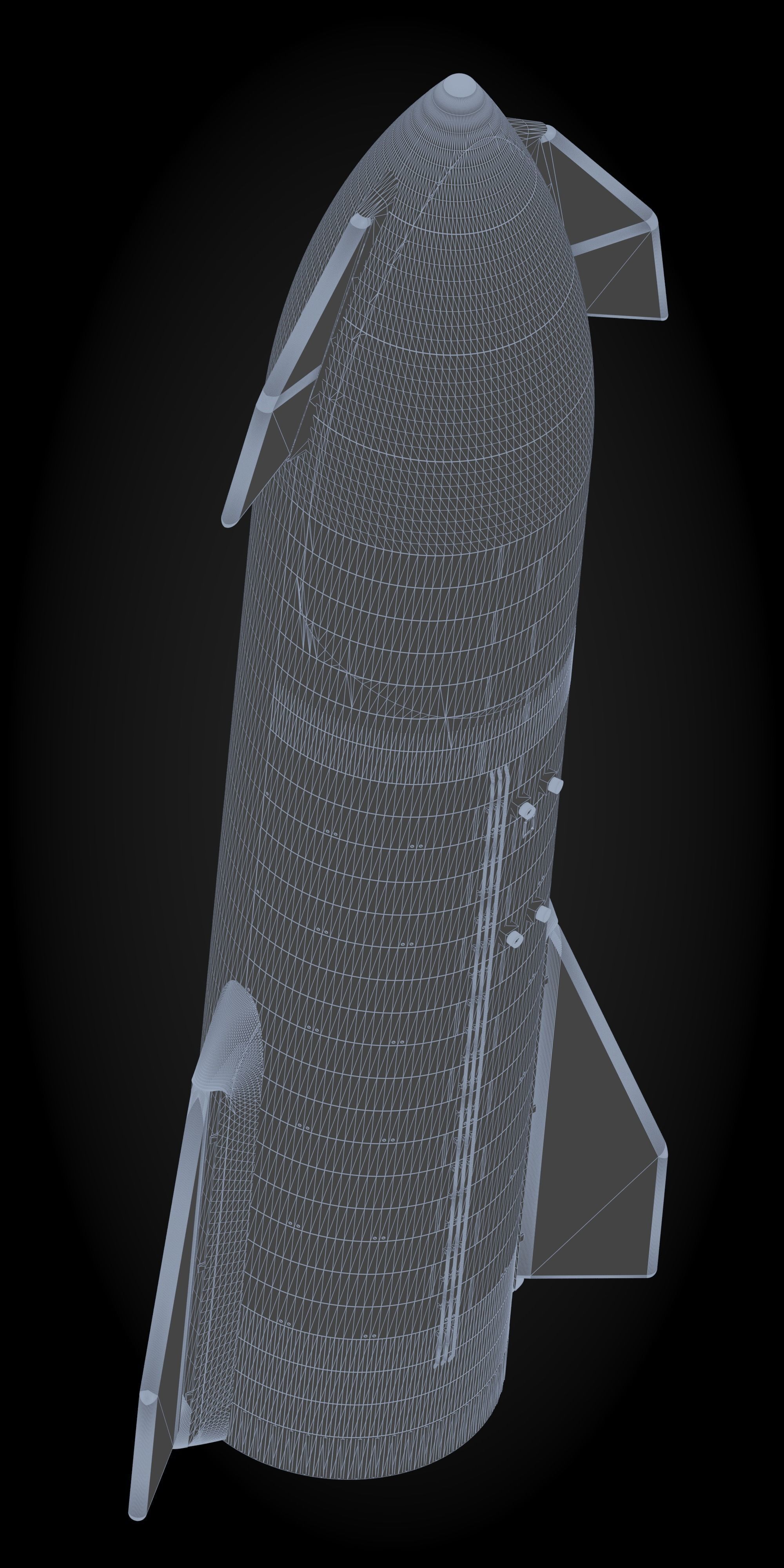 SpaceX Starship rocket 3D model | CGTrader