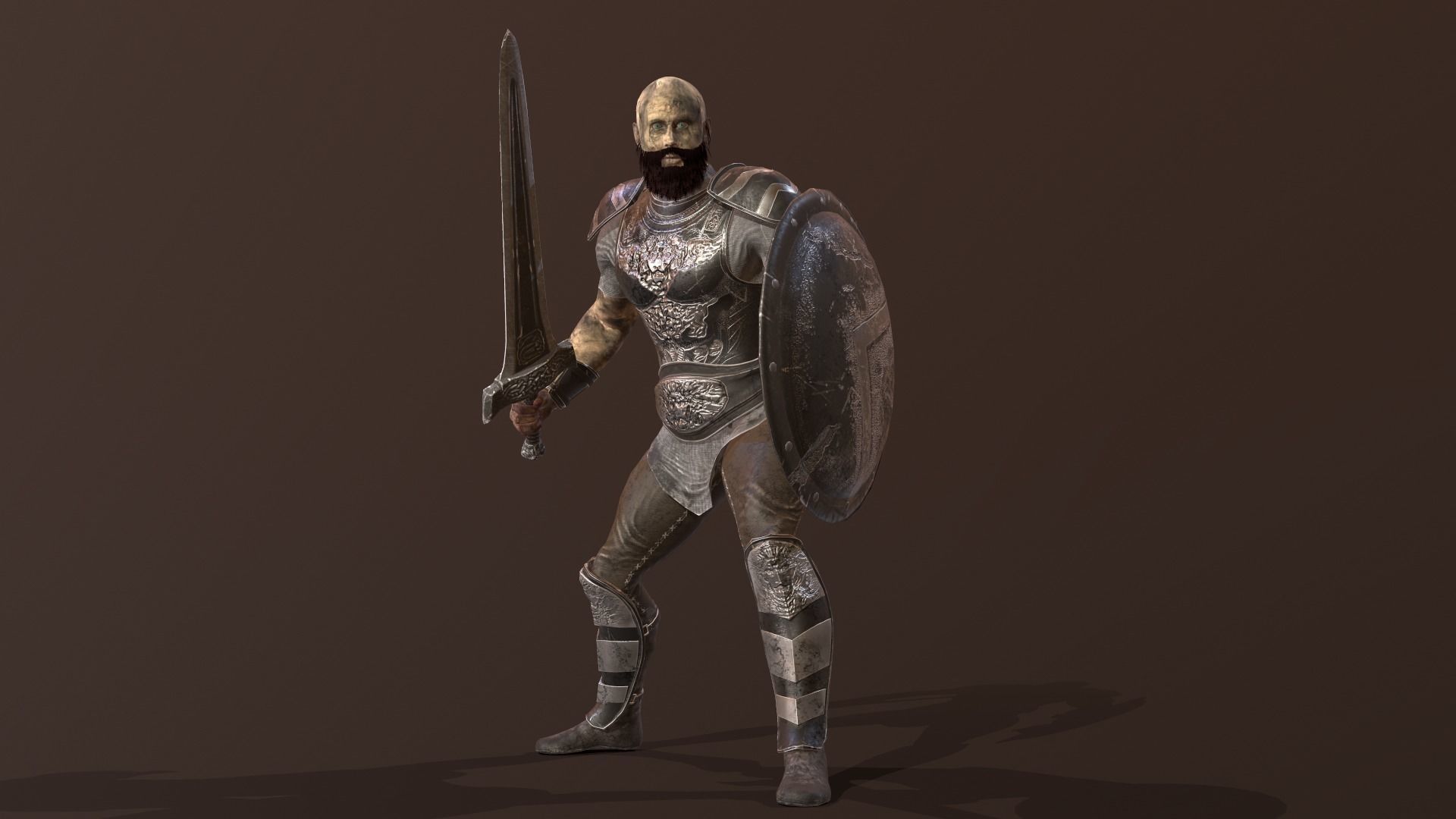 3D model Gladiator knight VR / AR / low-poly | CGTrader