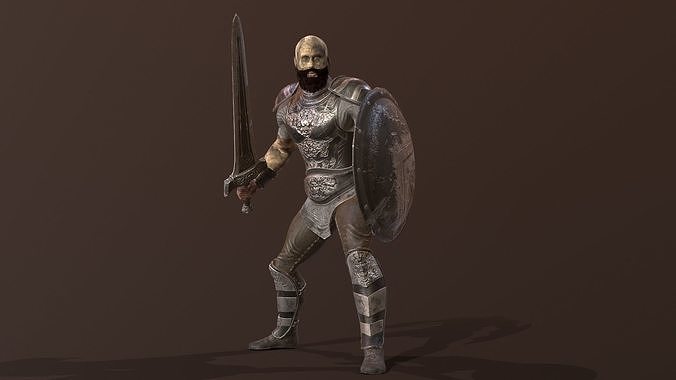 3D model Gladiator VR / AR / low-poly | CGTrader