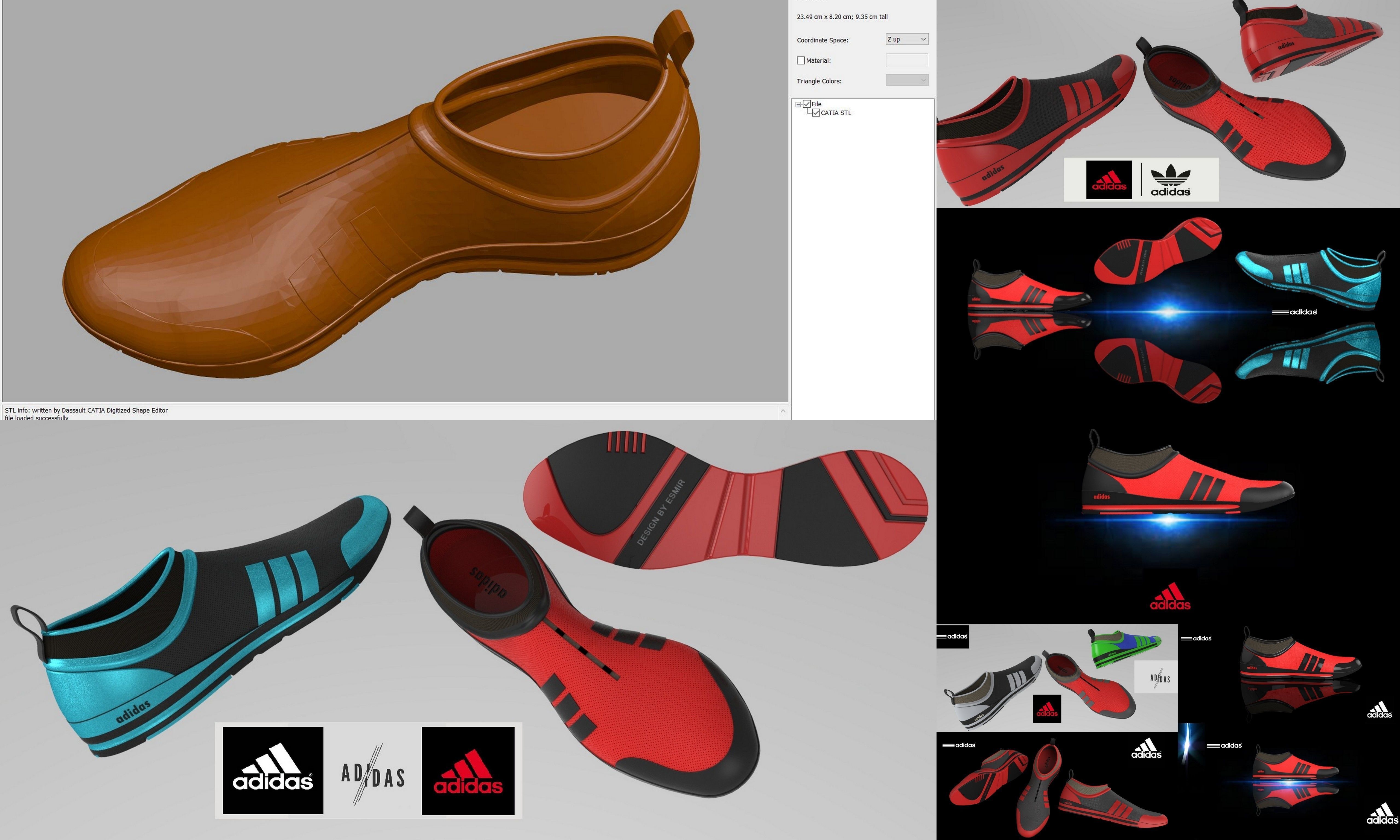 shoe - Adidas 3D model STL