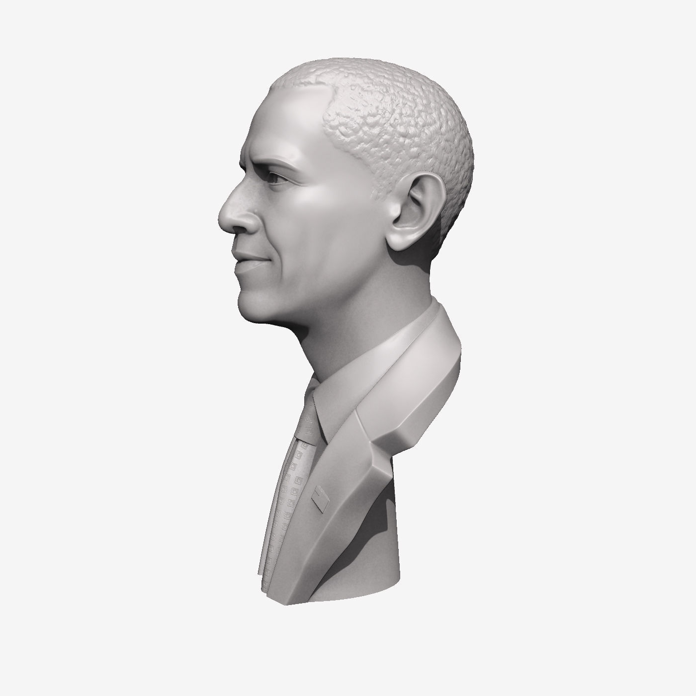 Barack Obama 3D model 3D printable | CGTrader