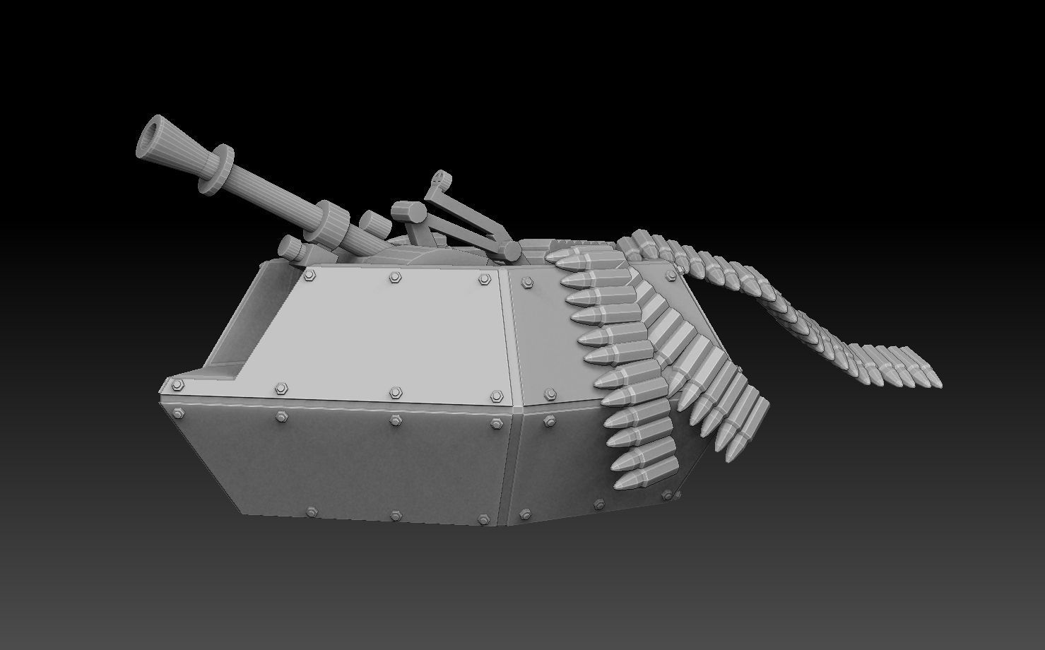 AA Gun Pillbox Turret 3D model 3D printable | CGTrader