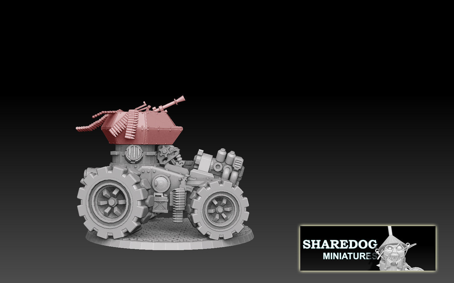 AA Gun Pillbox Turret 3D model 3D printable | CGTrader
