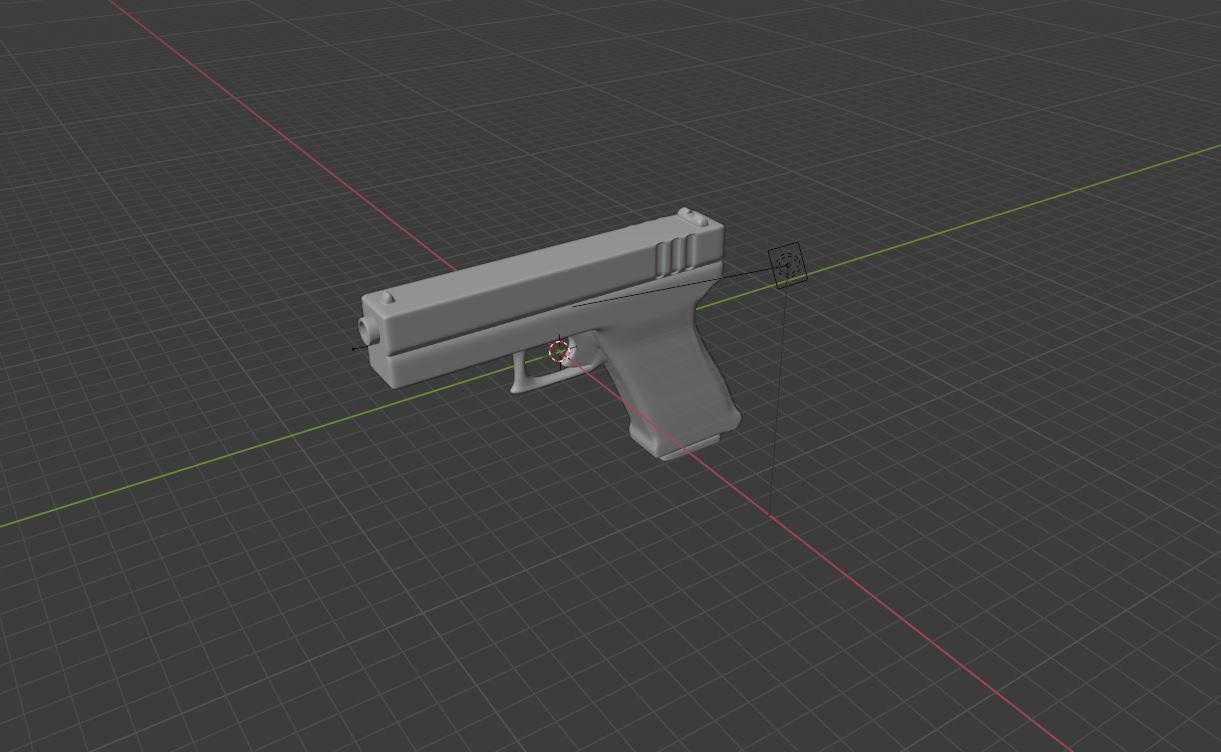 Low Poly Glock free 3D model | CGTrader