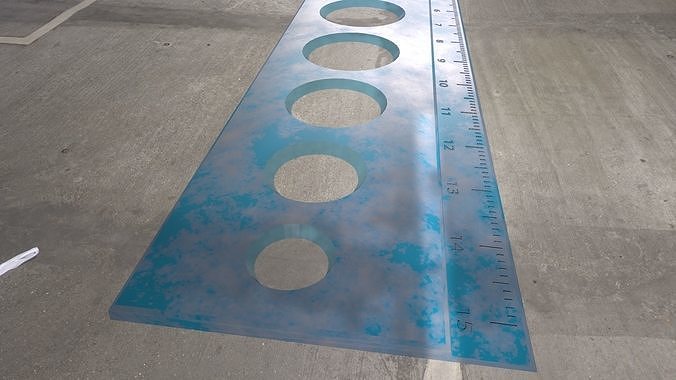 3D model PlasticRuler circles VR / AR / low-poly | CGTrader