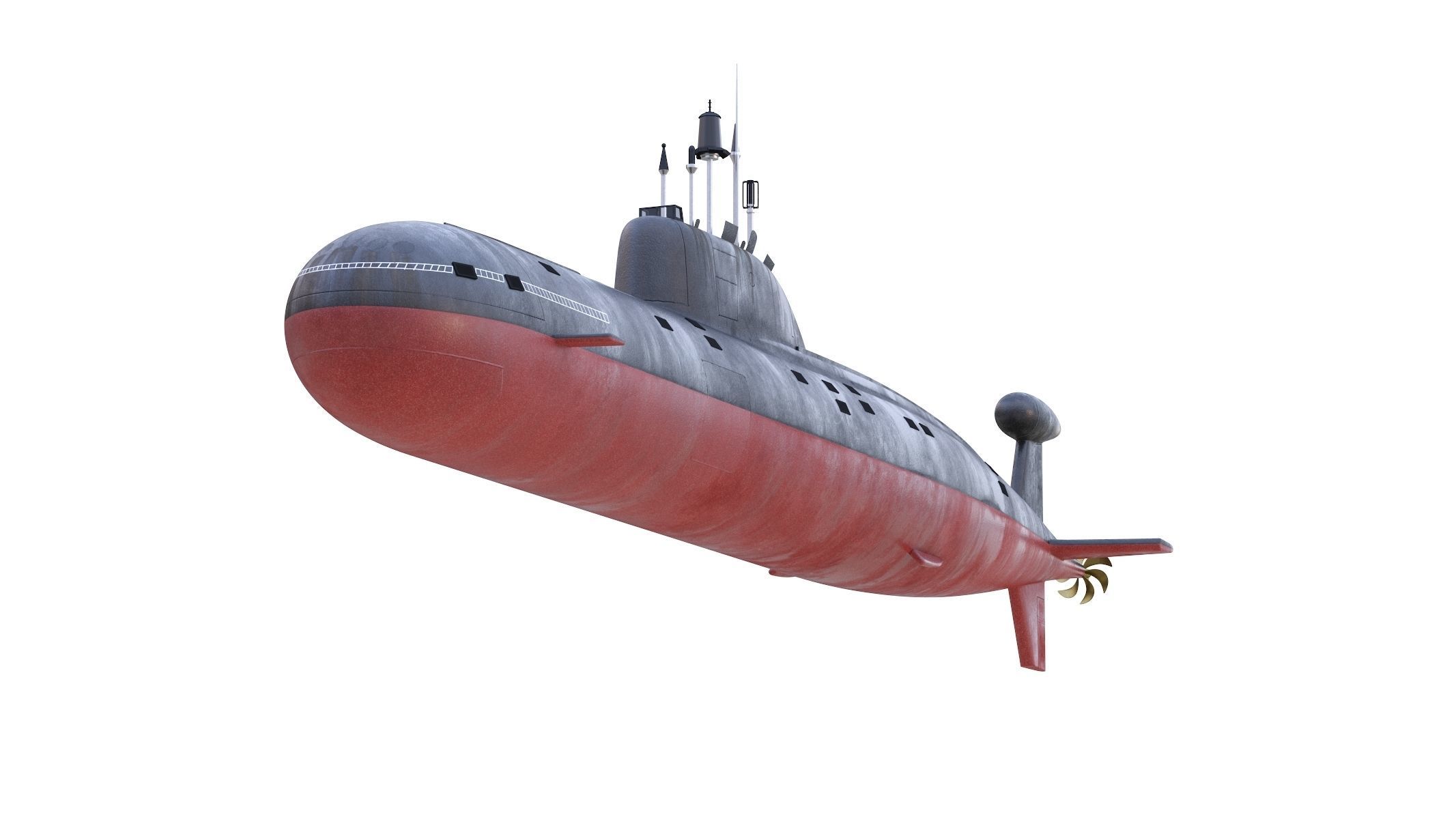 Nuclear Powered Attack Submarine Akula Class 3D model | CGTrader