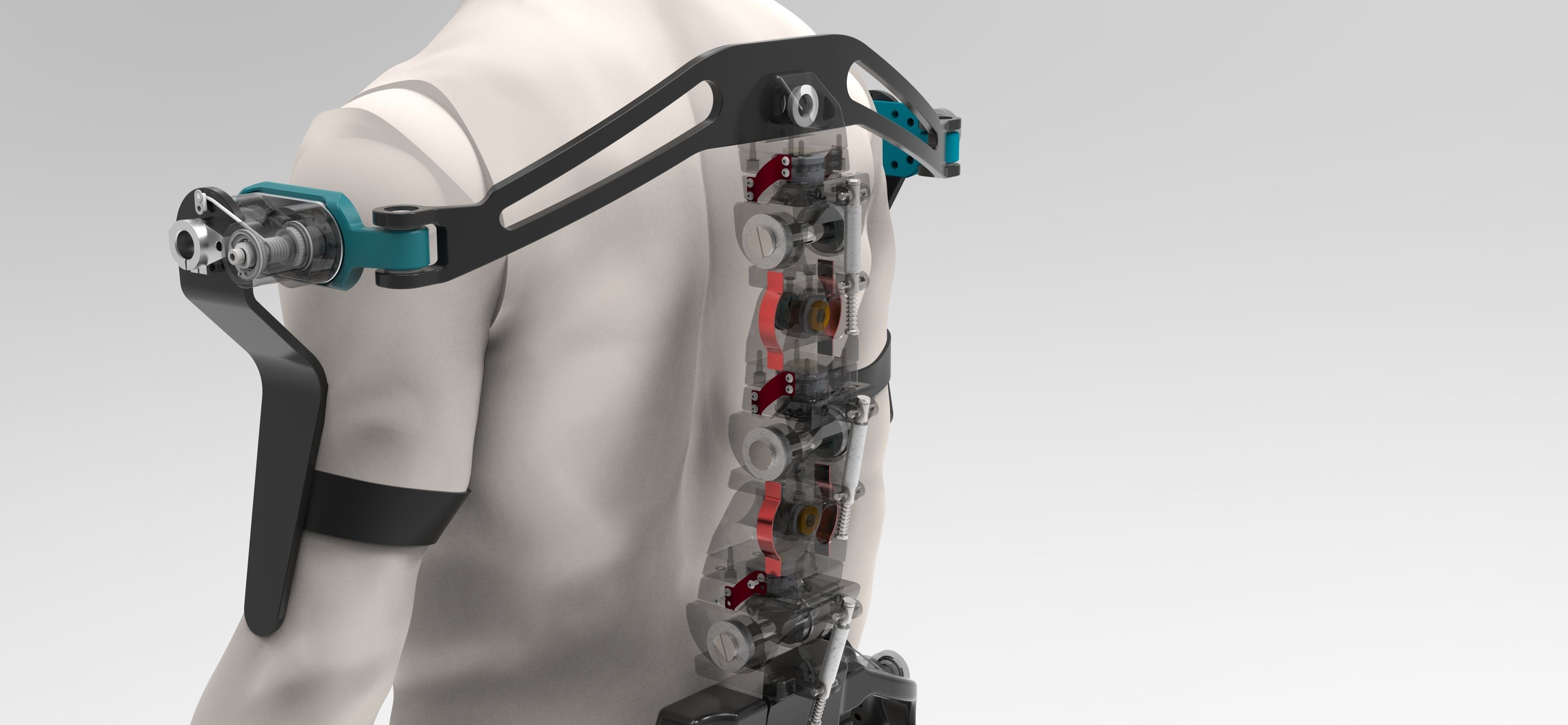 Mechanical assisted exoskeleton device 3D model | CGTrader