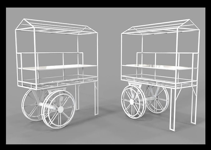 3D model Metal Cart design VR / AR / low-poly | CGTrader