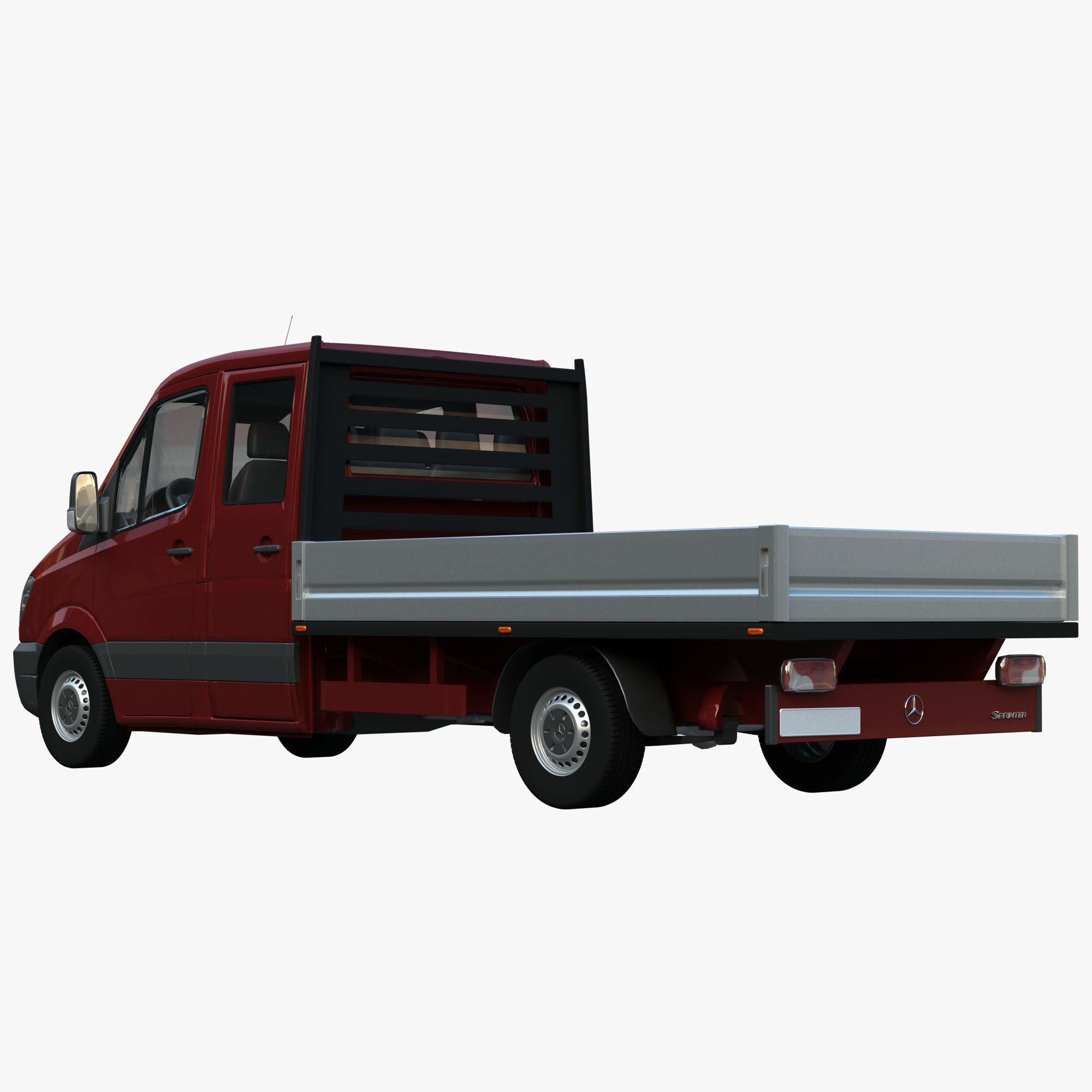 Double cab Truck Sprinter 3D model | CGTrader