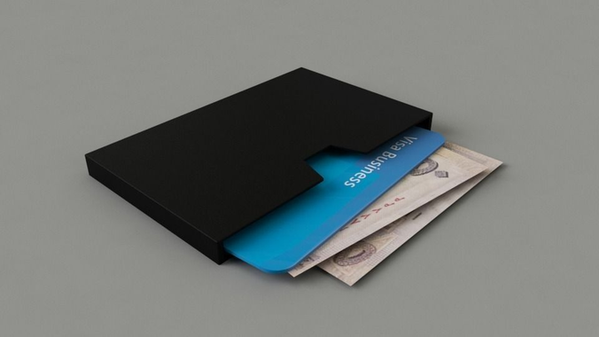 Wallet Standard 3D model 3D printable | CGTrader