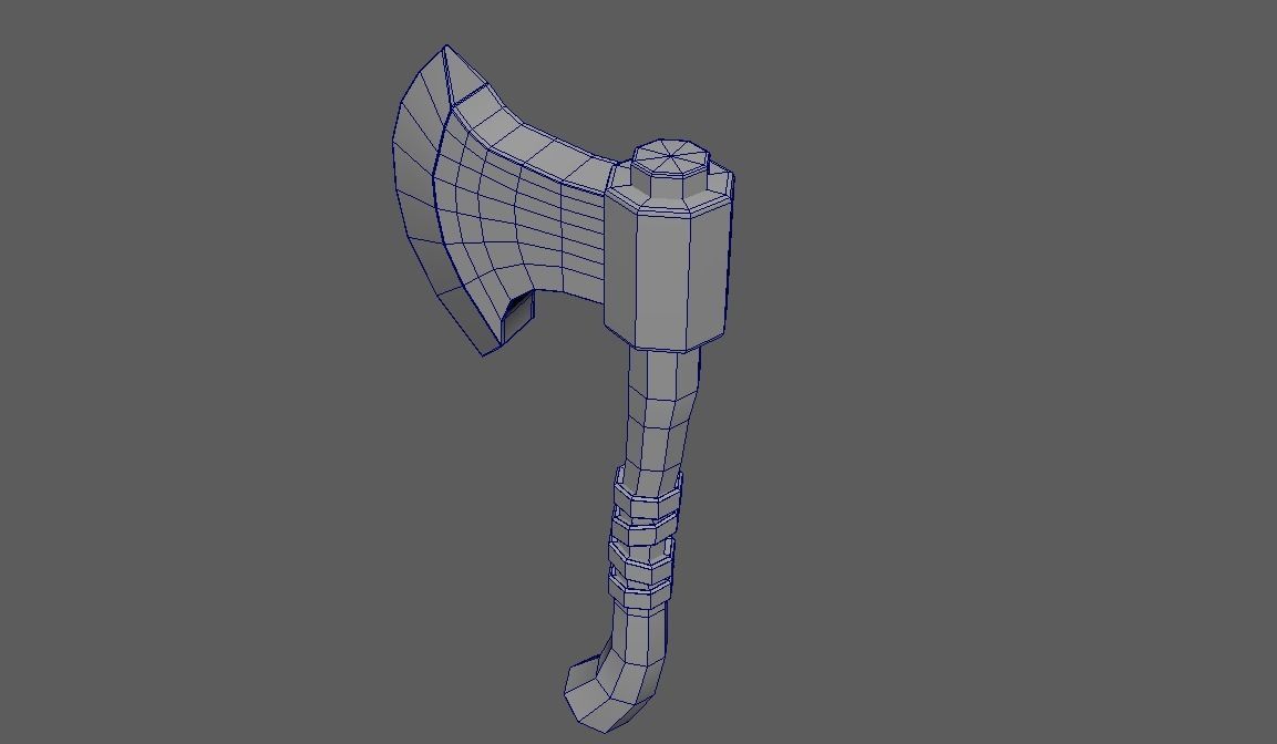 3D model Wooden Axe Low-poly 3D model VR / AR / low-poly | CGTrader