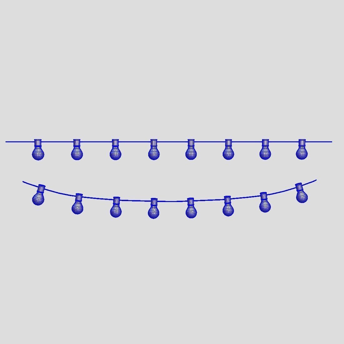 3D model Fairy Lights 2 VR / AR / low-poly | CGTrader