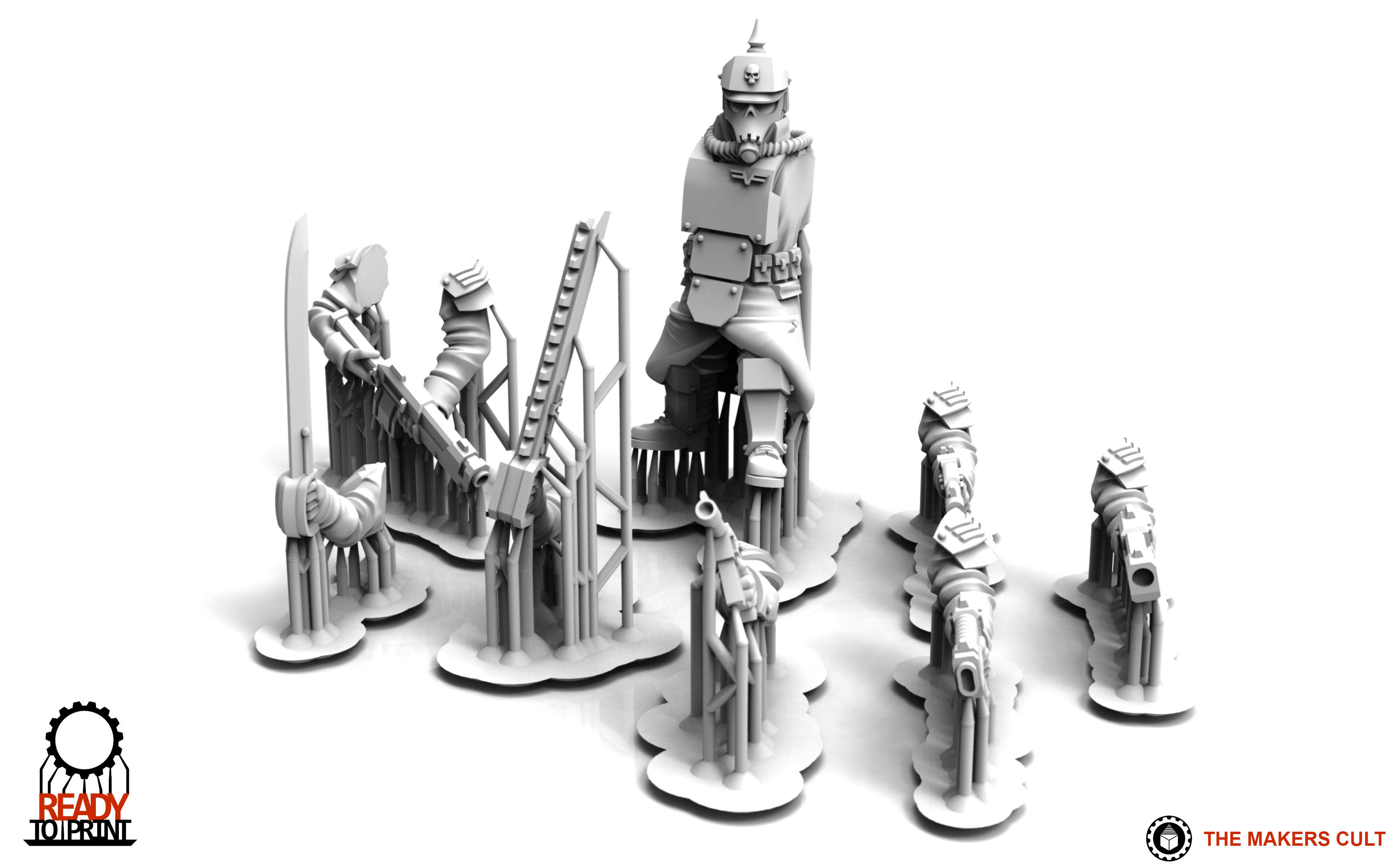 Valour Korps - Shock Sergeant Heinrich 3D model 3D printable | CGTrader