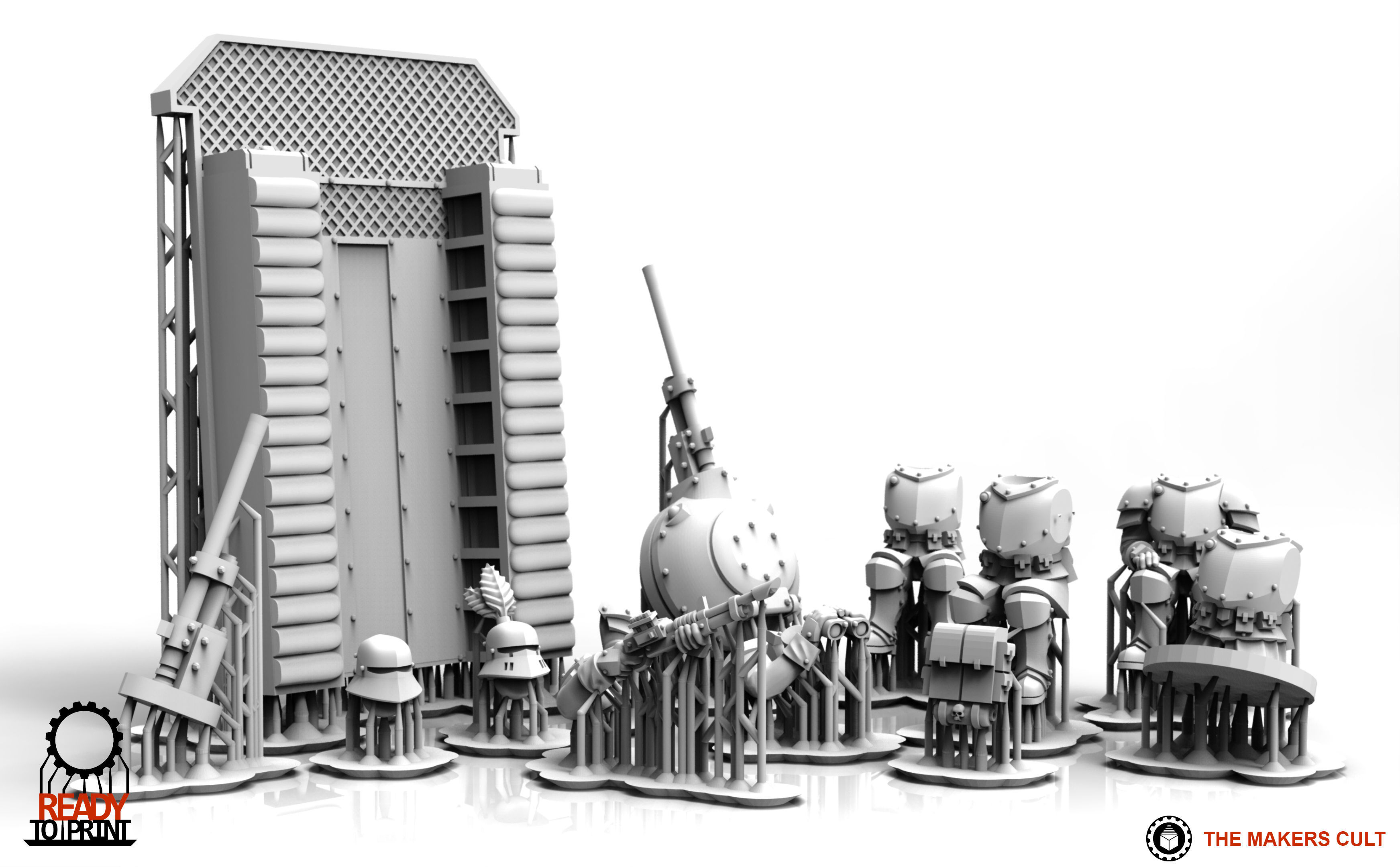 Feudal Guard - Upgrade Pack 4 3D model 3D printable | CGTrader