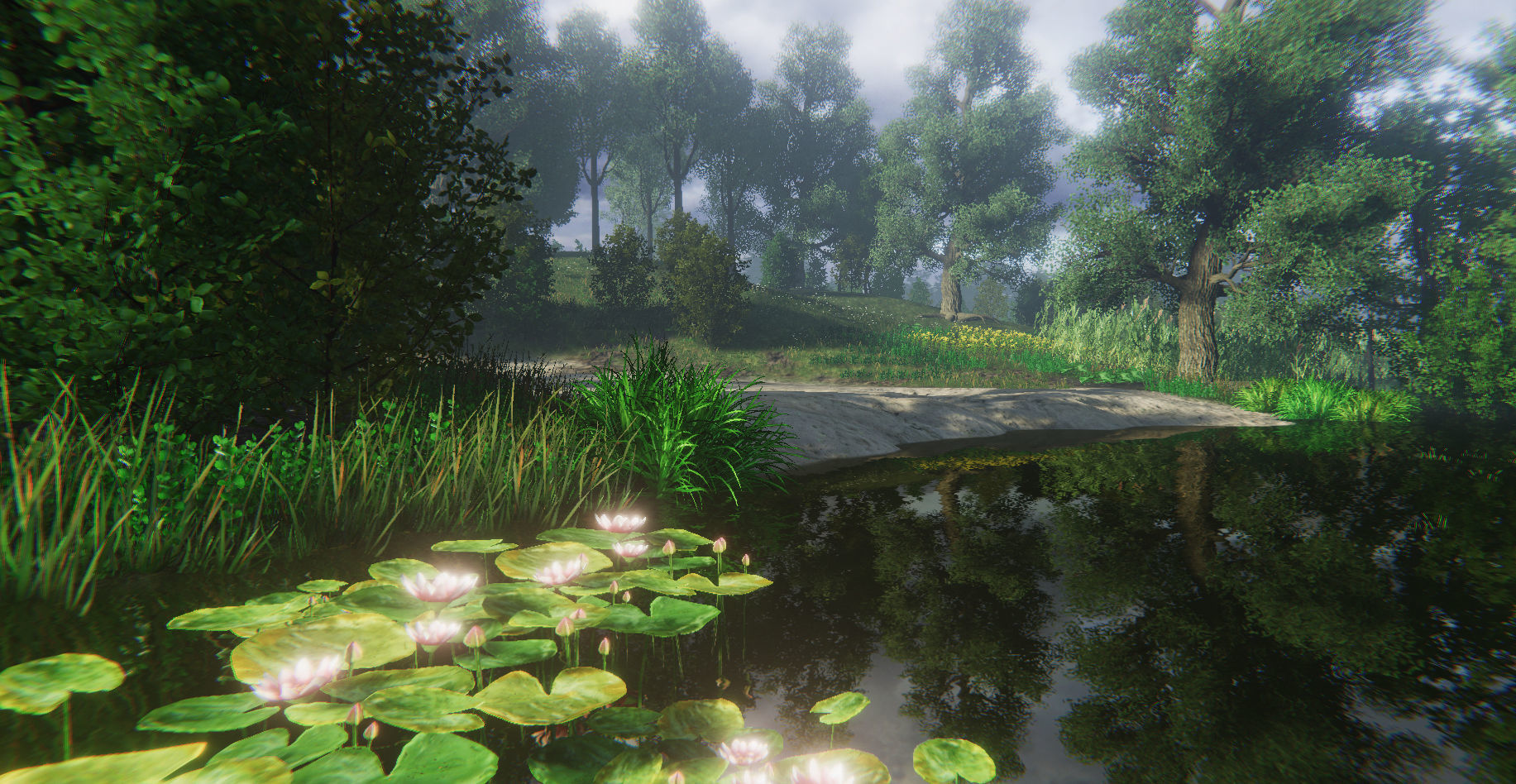 3D model Nature Package - Swamp Forest Environment Unity VR / AR / low ...