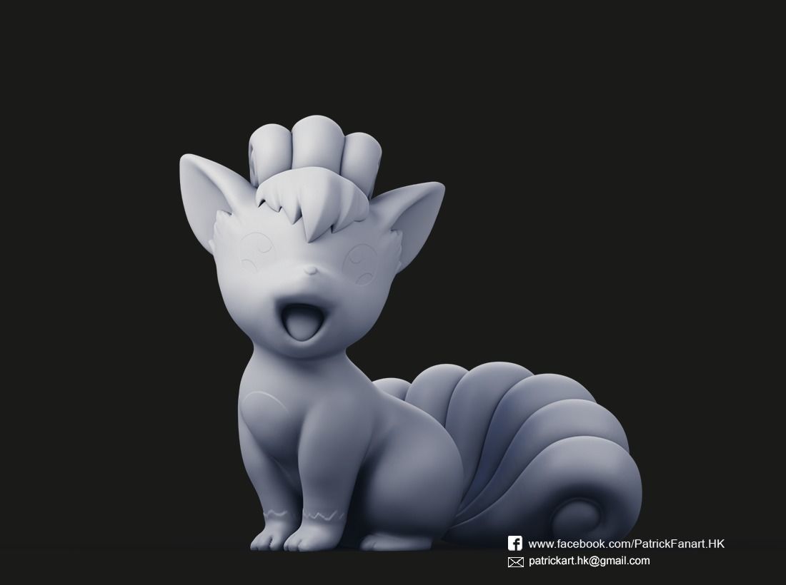 Vulpix-Pokemon free 3D model 3D printable | CGTrader