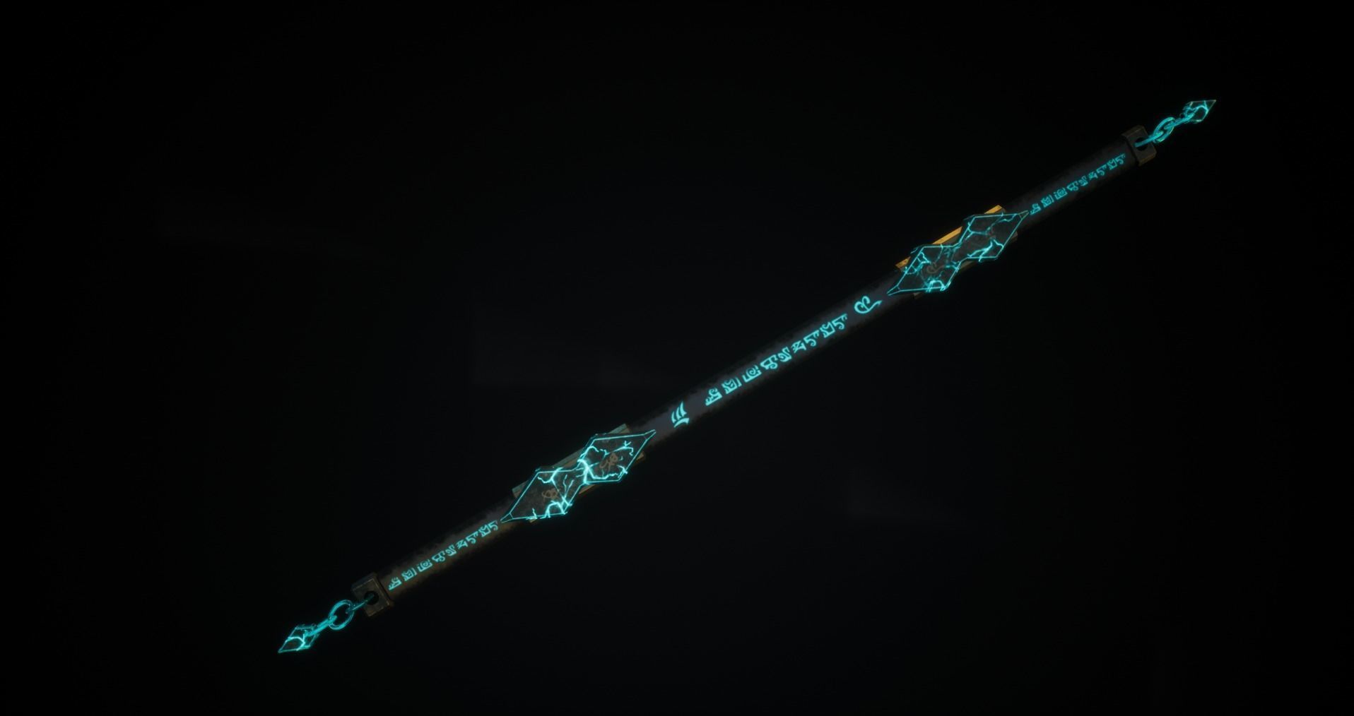 3D model Medieval Rod - Magic - Weapons VR / AR / low-poly | CGTrader