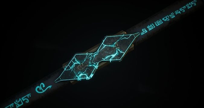 3D model Medieval Rod - Magic - Weapons VR / AR / low-poly | CGTrader