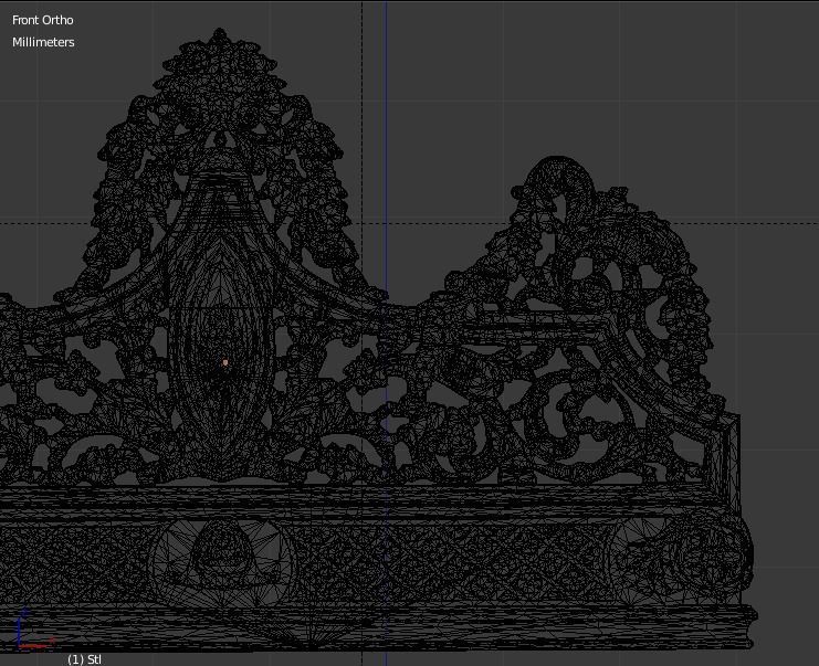 Classic Carved Bed 3D model 07 3D model | CGTrader