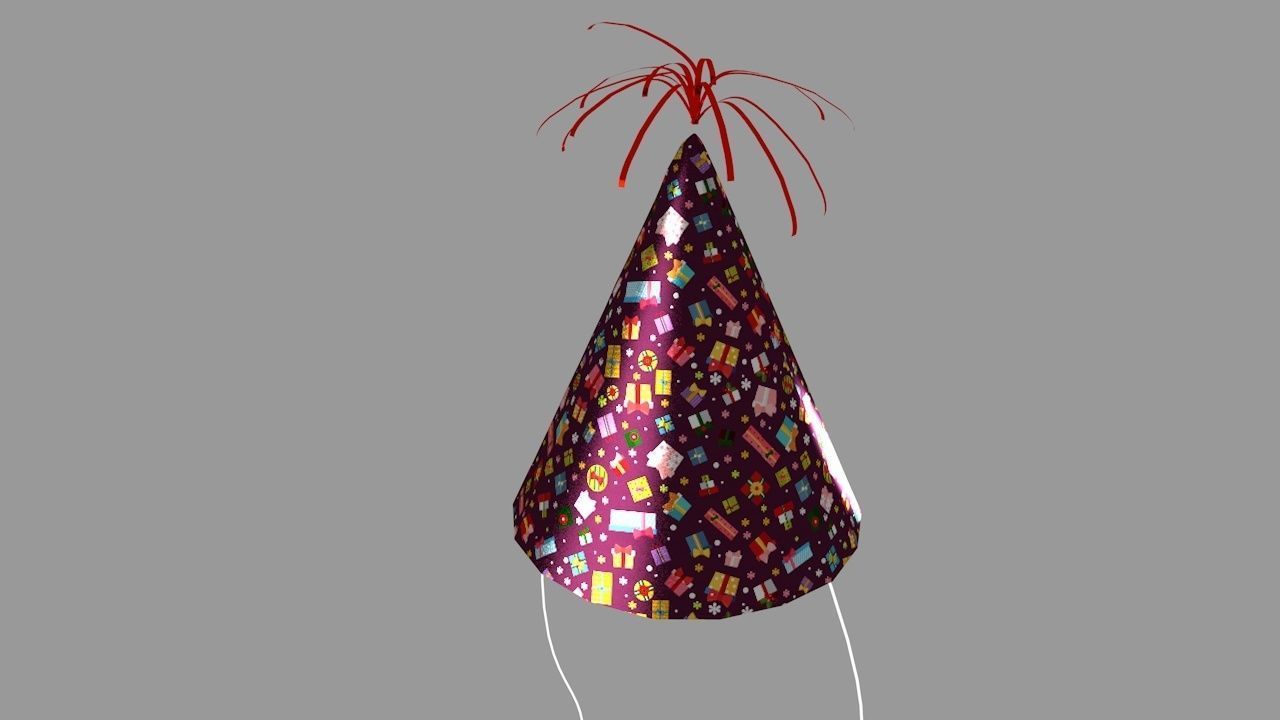 Party Hat Package free 3D model 3D printable | CGTrader