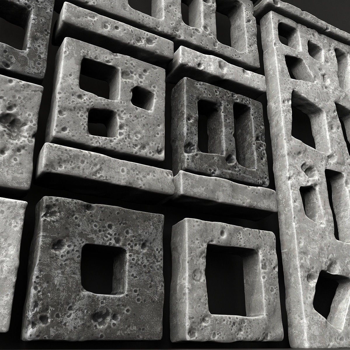 Stone building facade n1 3D model | CGTrader