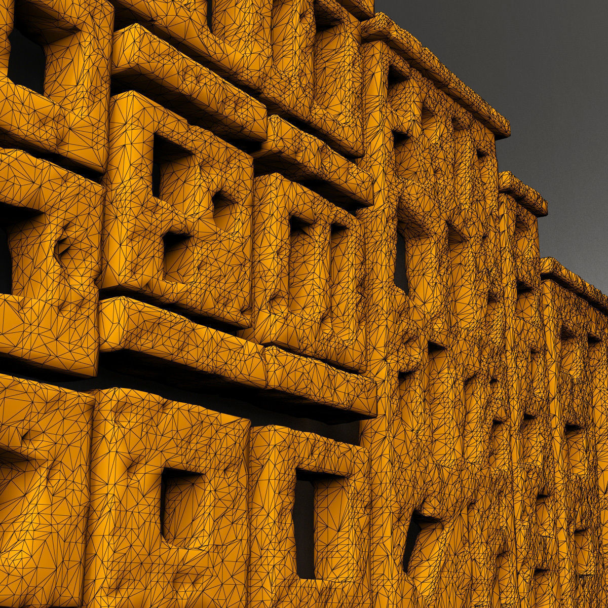 Stone building facade n1 3D model | CGTrader