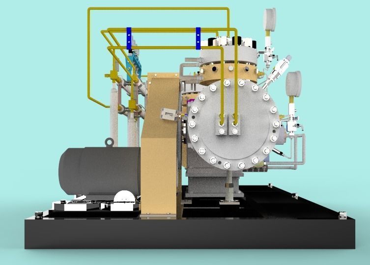 Diaphragm compressor 3D model | CGTrader