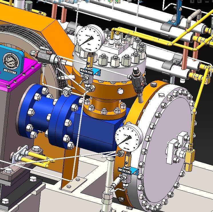 Diaphragm compressor 3D model | CGTrader