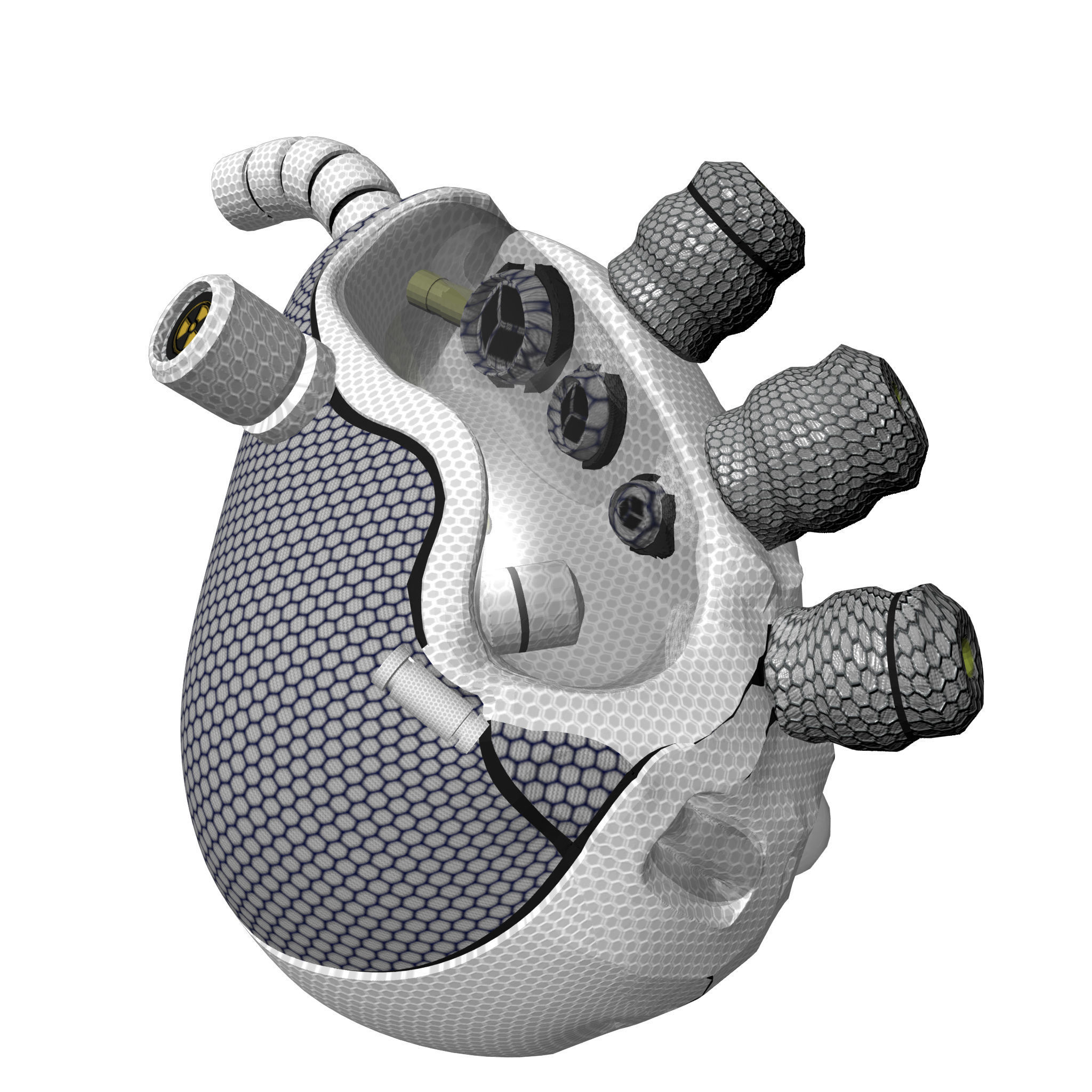 Android Heart 4 3D model | CGTrader