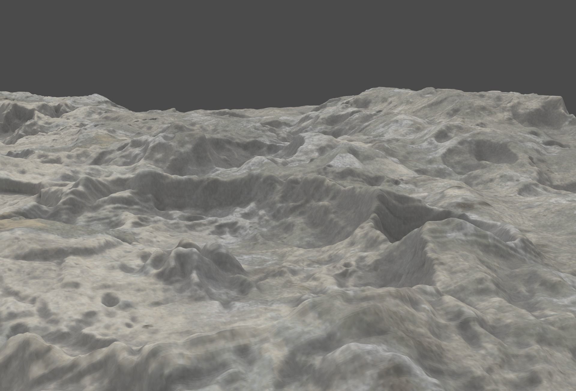 moon terrain hi poly 3D model | CGTrader