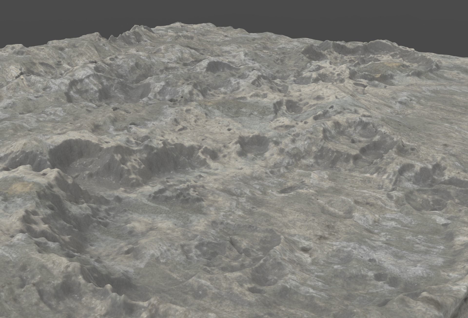 moon terrain hi poly 3D model | CGTrader