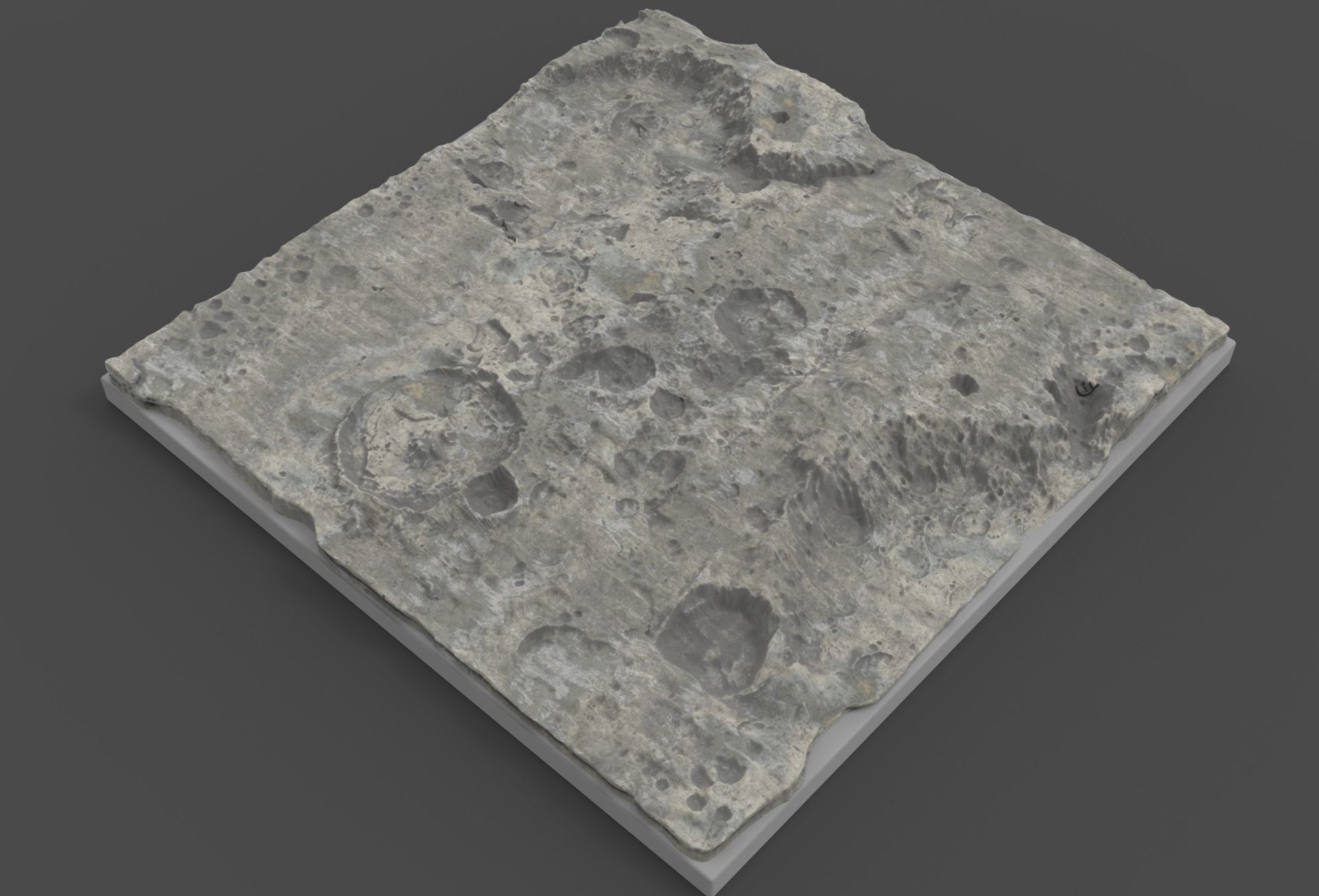 moon terrain hi poly 3D model | CGTrader