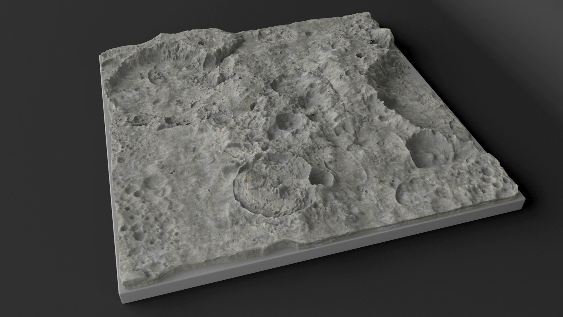 moon terrain hi poly 3D model | CGTrader