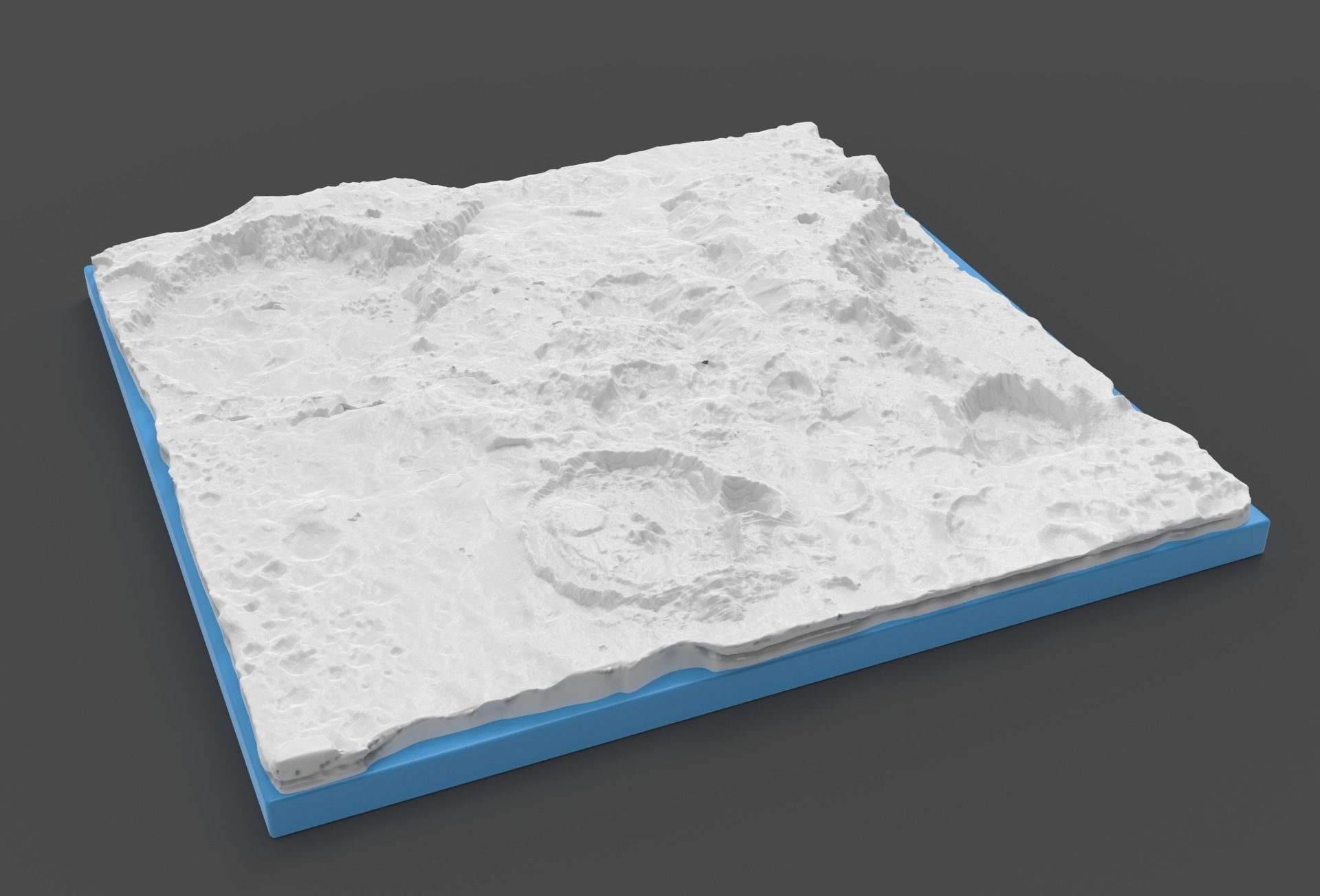 moon terrain hi poly 3D model | CGTrader