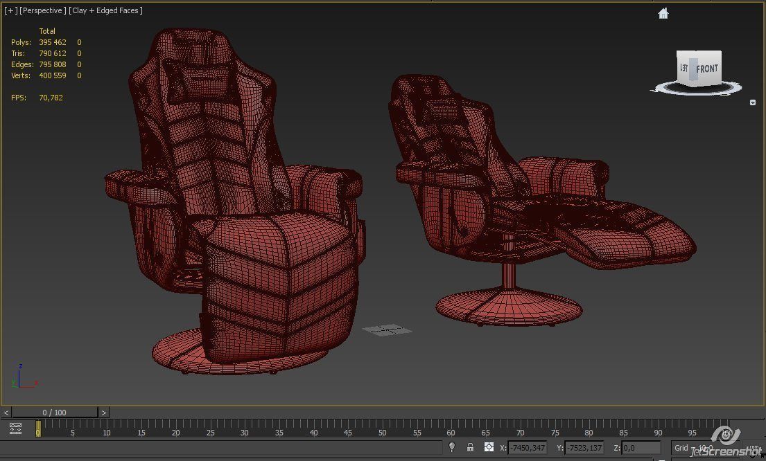 RESPAWN Gaming Recliner RSP 900 BLUE 3D model | CGTrader