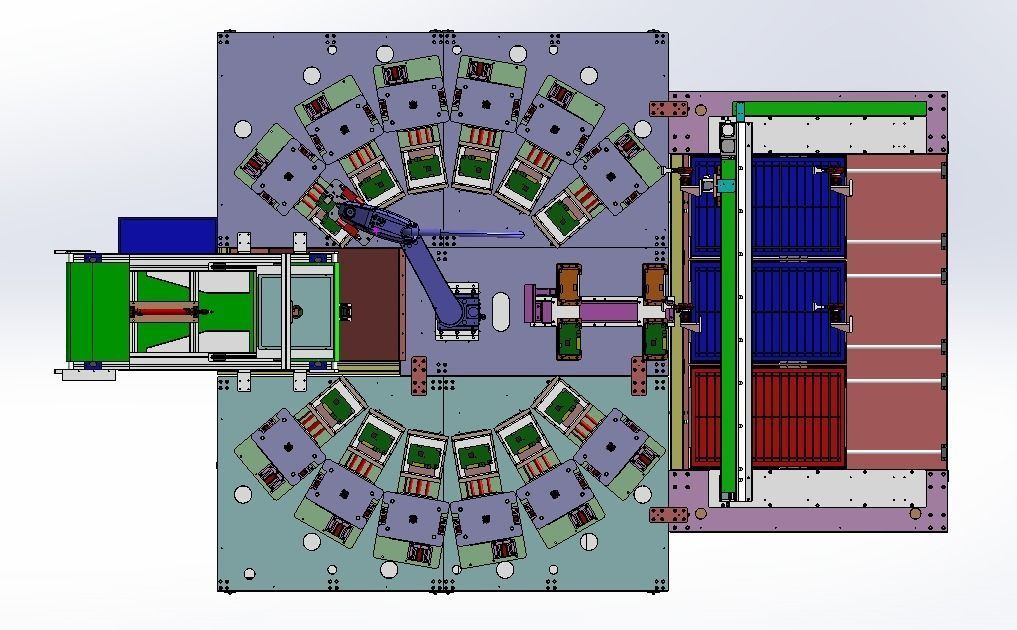 Automatic test production line 3D model | CGTrader