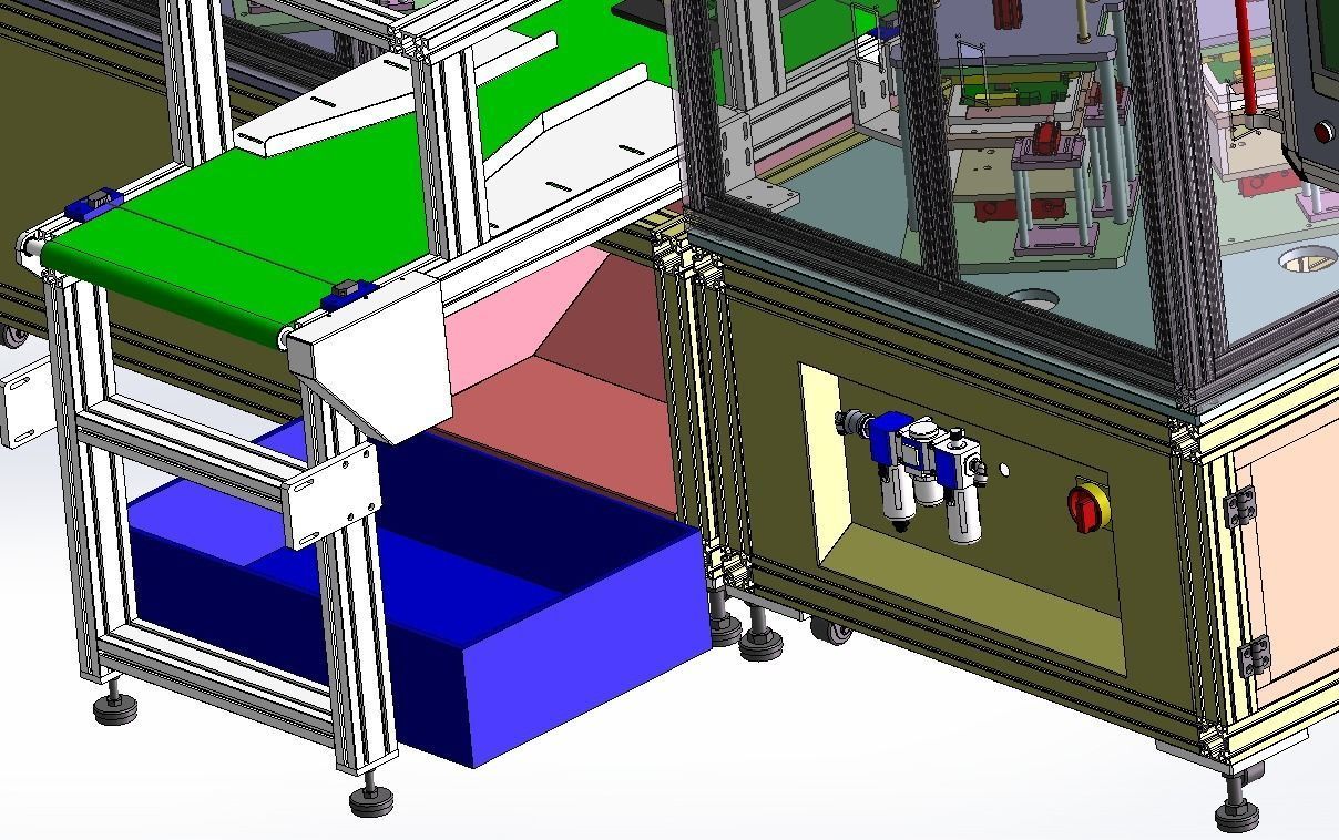 Automatic test production line 3D model | CGTrader