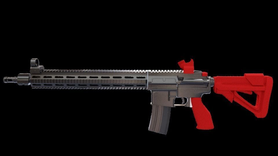 HK 416 rainbow six siege 3D model | CGTrader