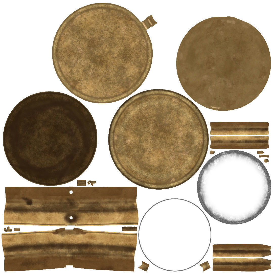 3D model Vintage Brass Compass 4 3D model with PBR textures VR / AR ...