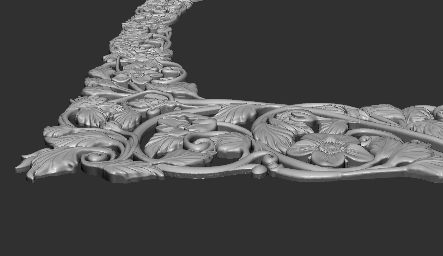 Carved Frame for cnc 3D model 3D printable | CGTrader